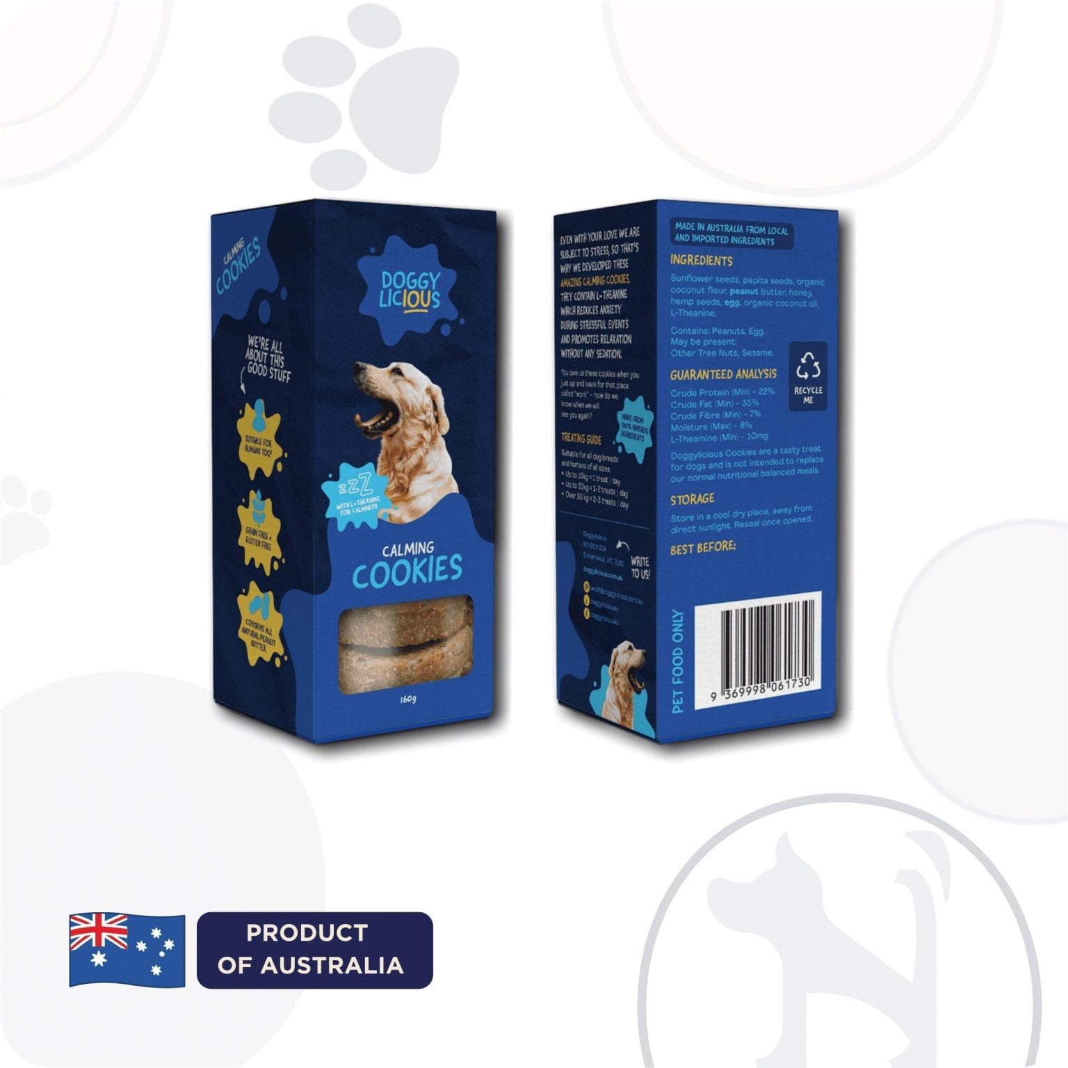 Doggylicious Calming Cookies for Dogs - 180g