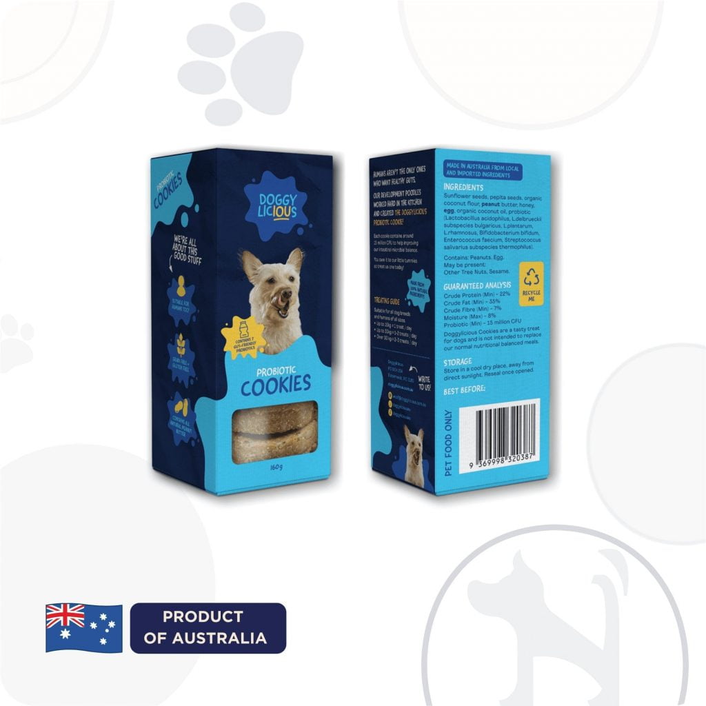 Doggylicious Probiotic Cookies for Dogs - 180g