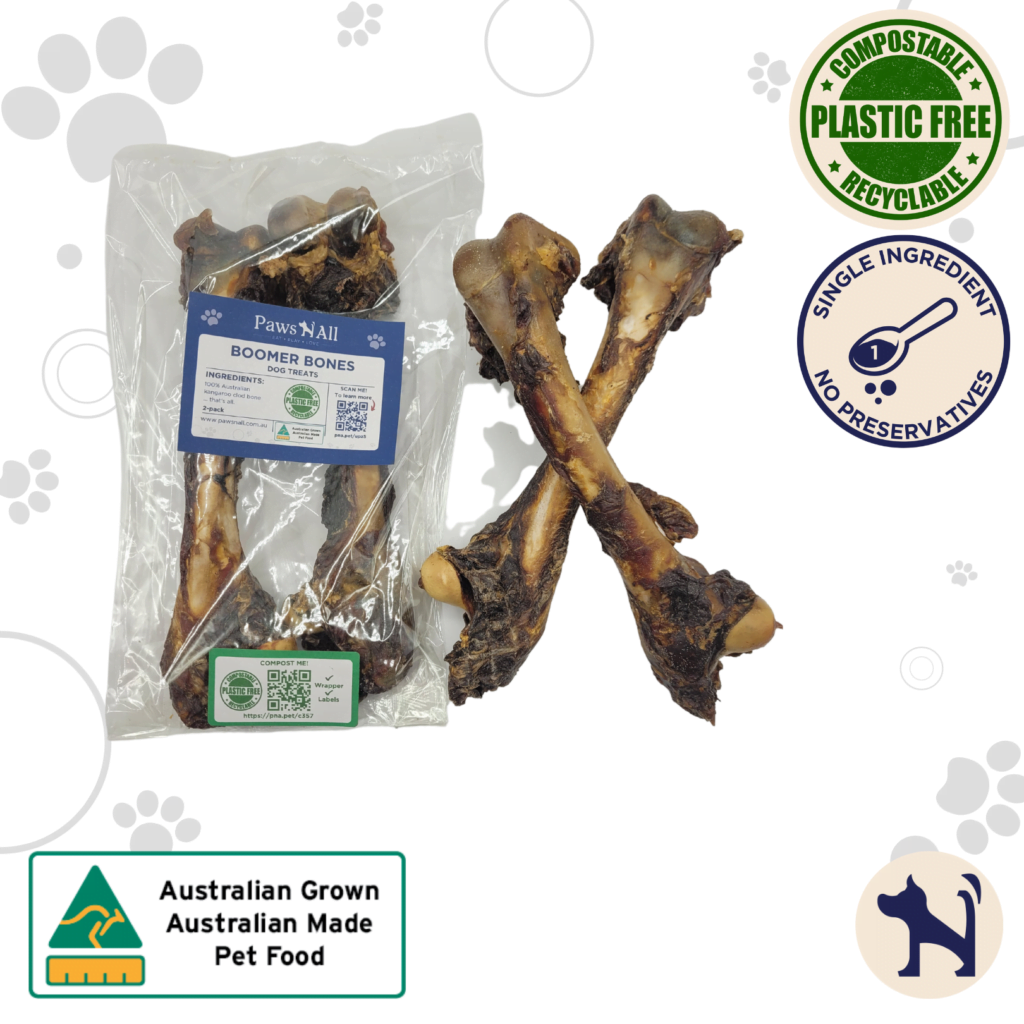 Paws N' All Boomer Bones Kangaroo Dog Treats - 2 Pack